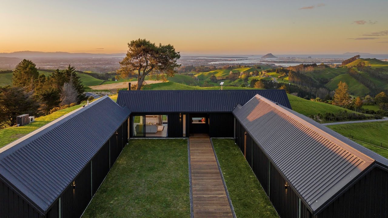 Stunning Modern Farmhouse In New Zealand - YouTube