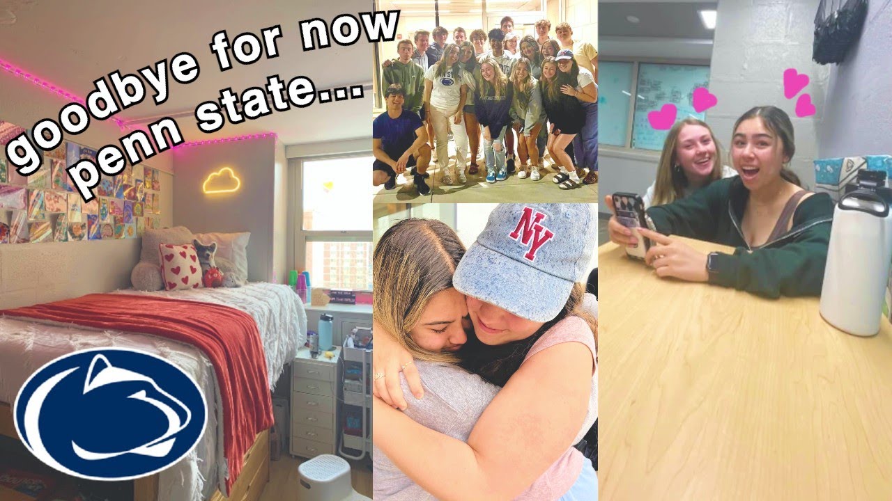 moving out of my penn state freshman dorm... (brb crying) - YouTube