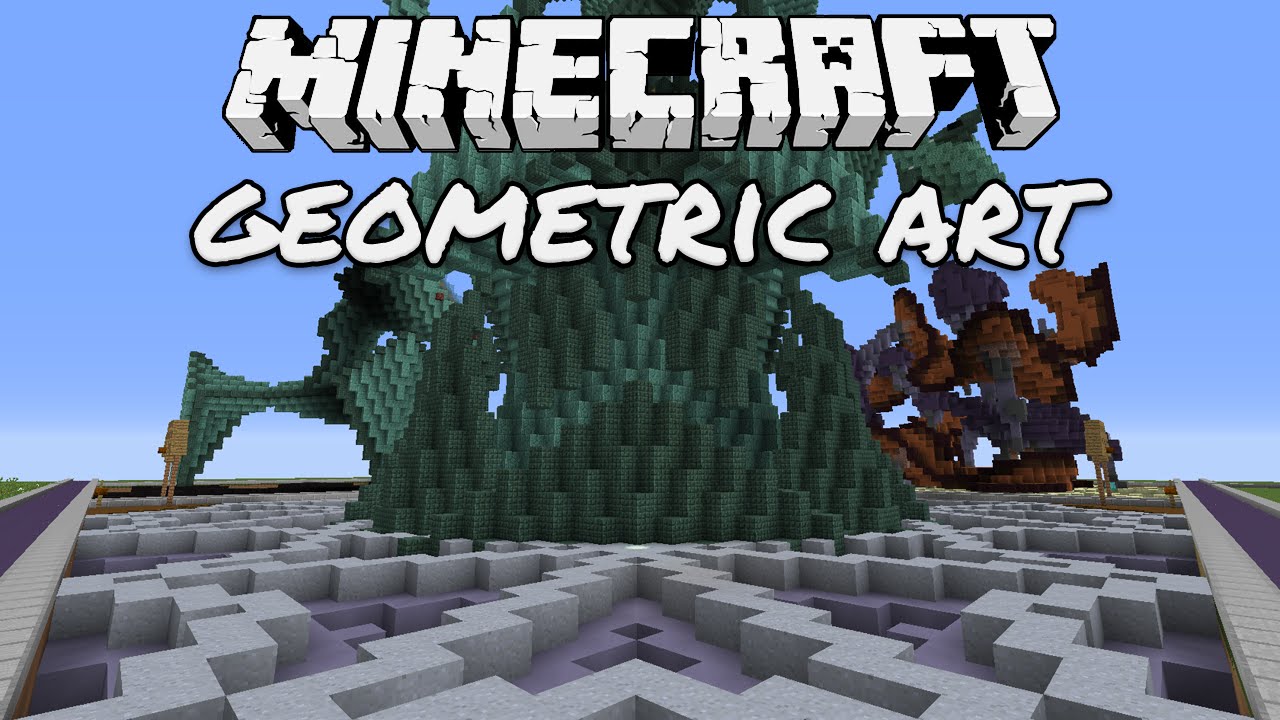 Minecraft Creative Inspiration: Geometric Art - YouTube
