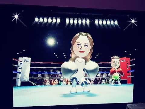 Wiisports boxing with CPU mii Kathrin - YouTube