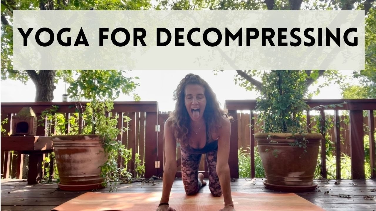 Yoga for Decompressing | Yoga with Meditation Mutha - YouTube