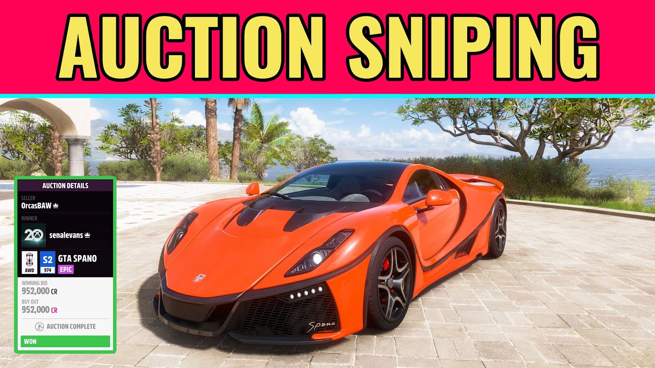 Forza Horizon 5 - GTA Spano 2016 Auction House Sniping & Test Drive at ...