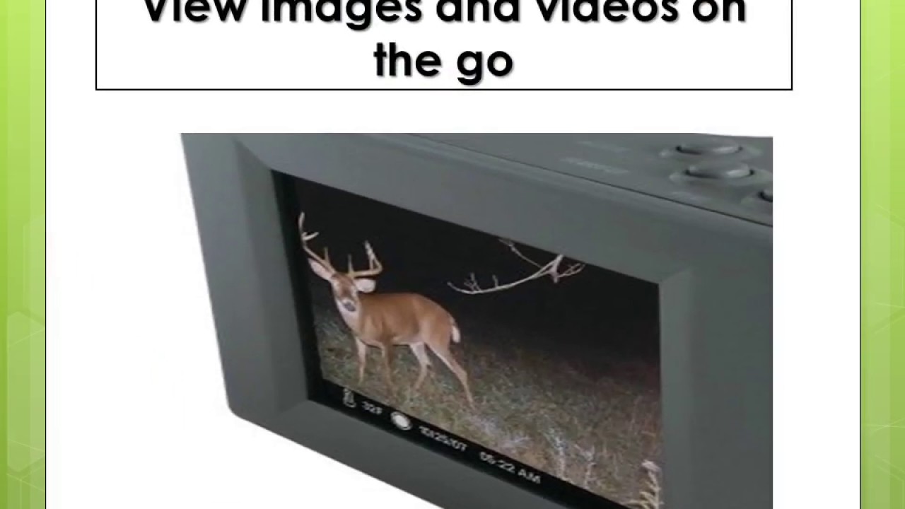 Moultrie Game Spy Handheld Picture Viewer - YouTube