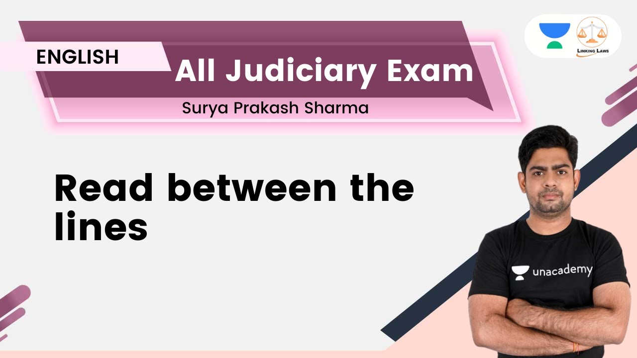 Read between the lines | Surya Prakash Sharma | Judiciary Exam - YouTube