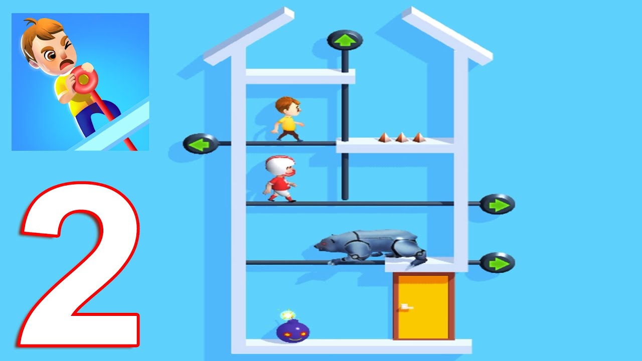 Pin Pull Gameplay Walkthrough Part 2 All Levels 51-75 (IOS/Android ...