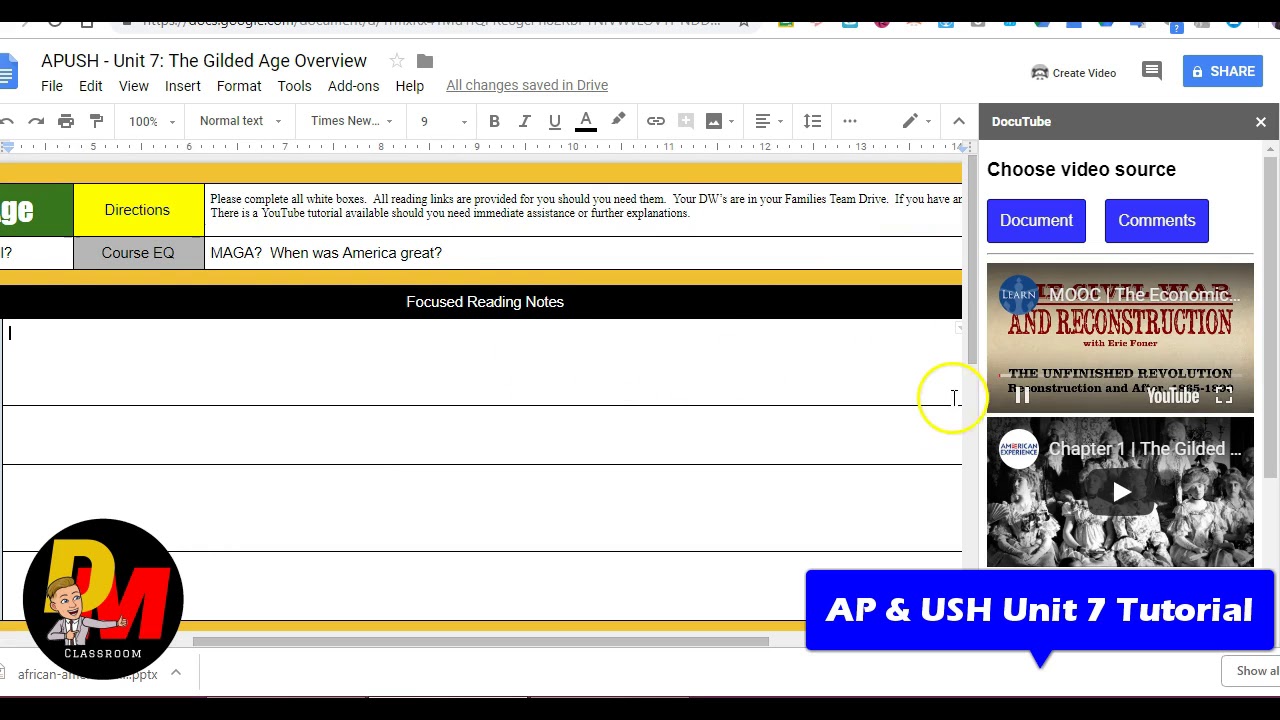 AP & USH Unit 7 Tutorial - YouTube