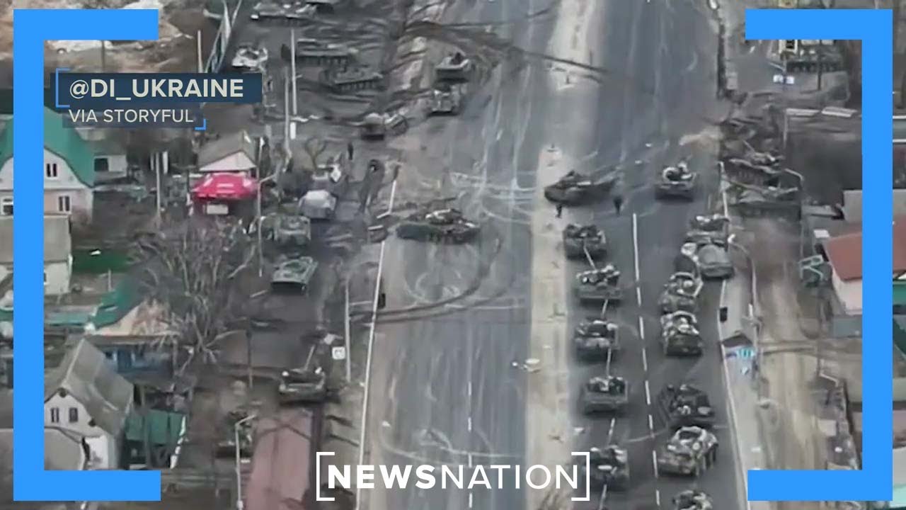 Russian tanks come under heavy fire near Kyiv | Prime - YouTube