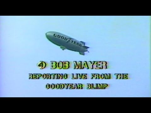 The Goodyear Blimp "Mayflower" Flies Off Into the Sunset - YouTube