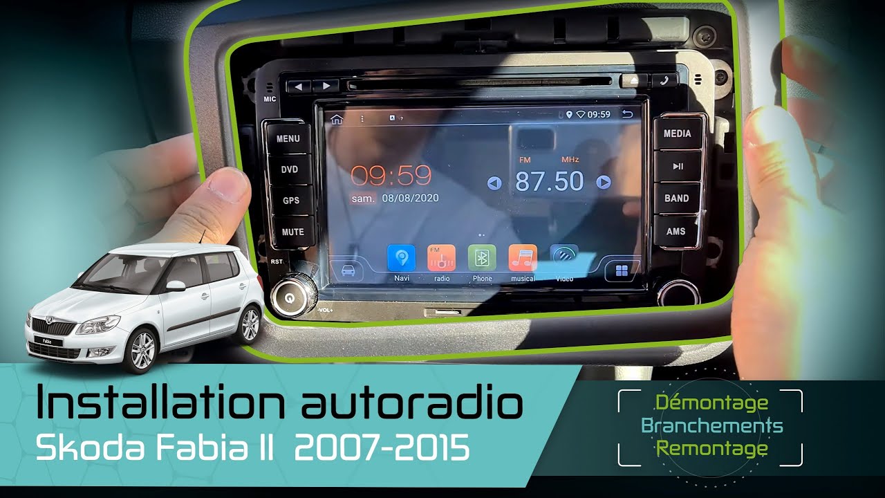 Installer un autoradio Android pour Skoda Fabia 2 avec CarPlay et ...