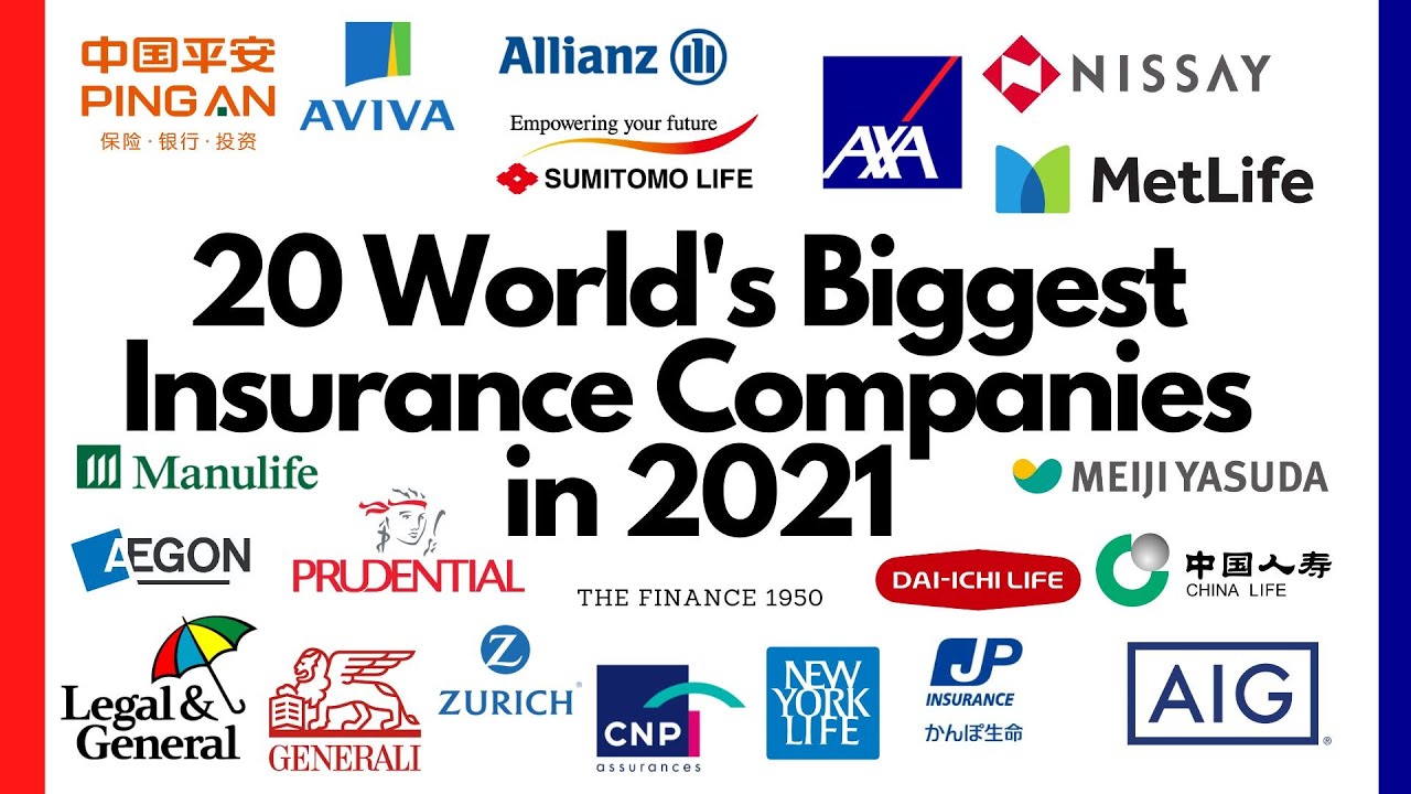 The 20 World's Biggest Insurance Companies in 2021 - YouTube
