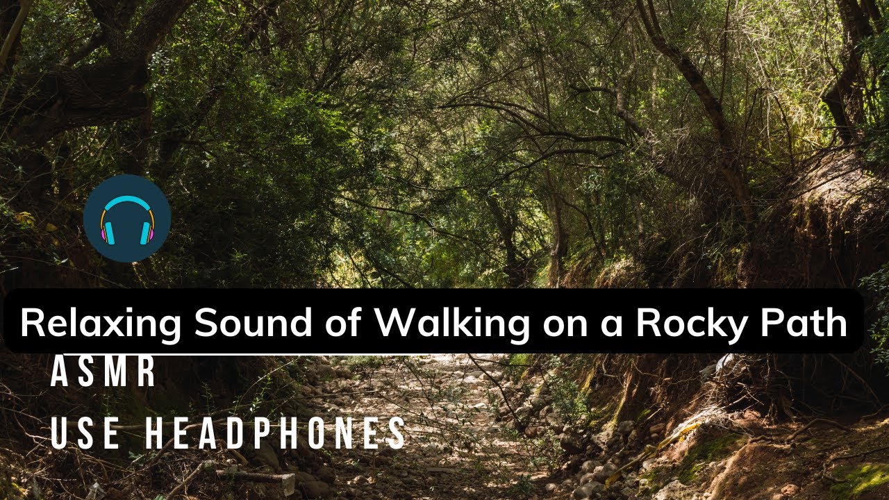 RELAXING SOUND Of WALKING ON A ROCKY PATH-WALKING ASMR - YouTube