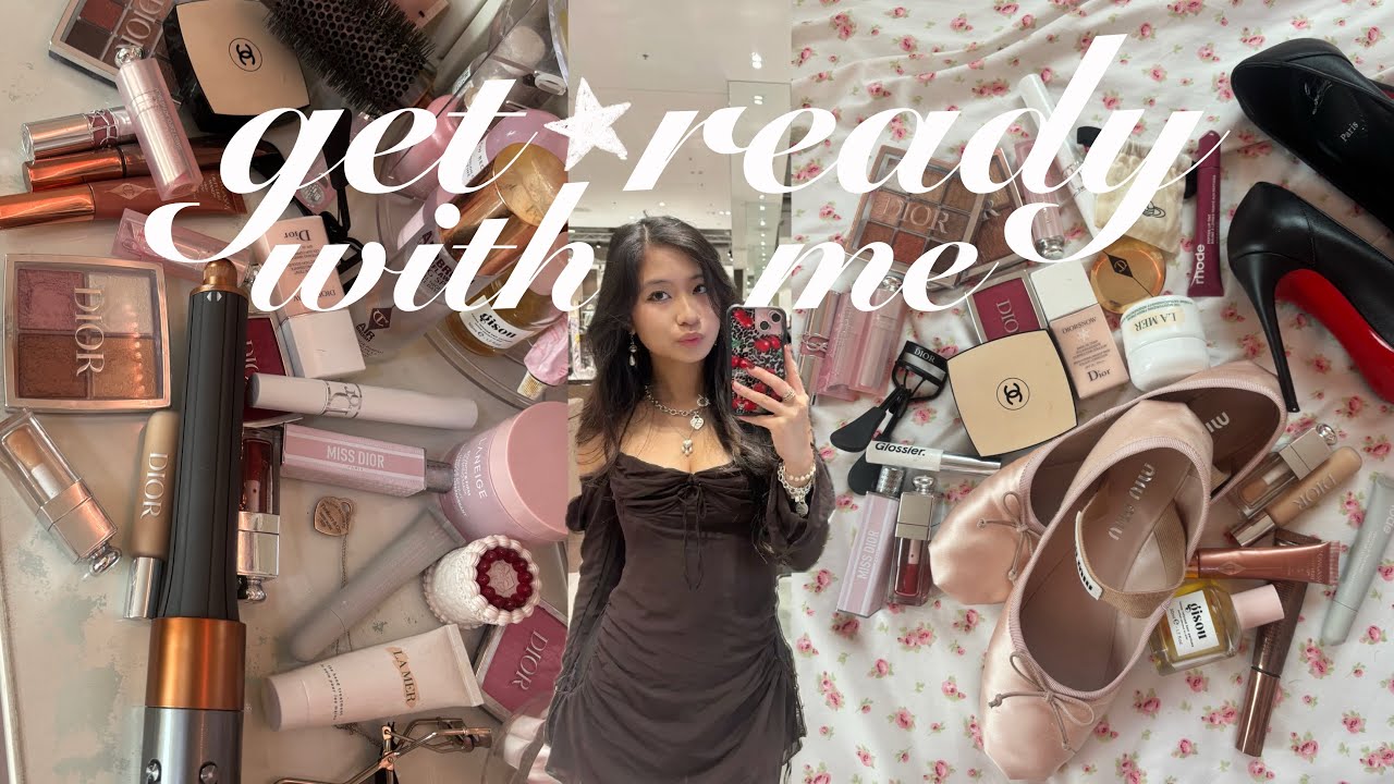 🐆💋 GRWM for a photoshoot ft. my makeup routine 🍒☆ makeup, skincare ...