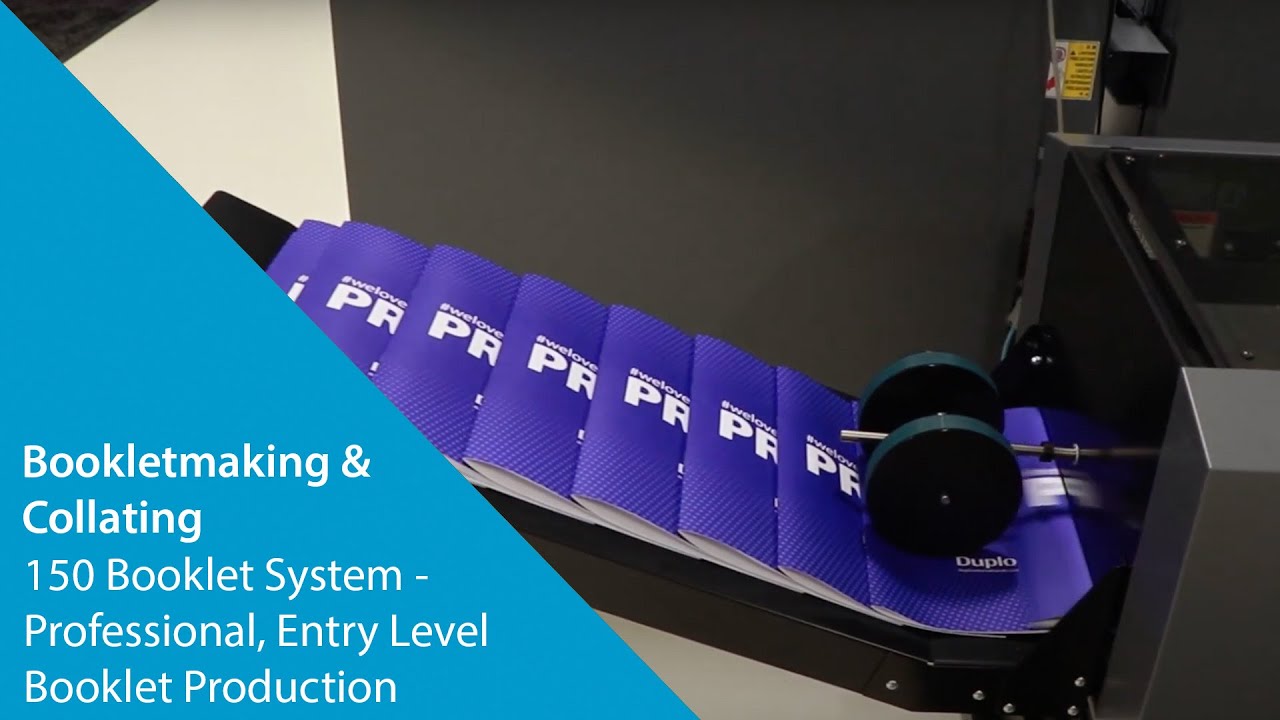 150 Booklet System – Professional, Entry Level Booklet Production - YouTube