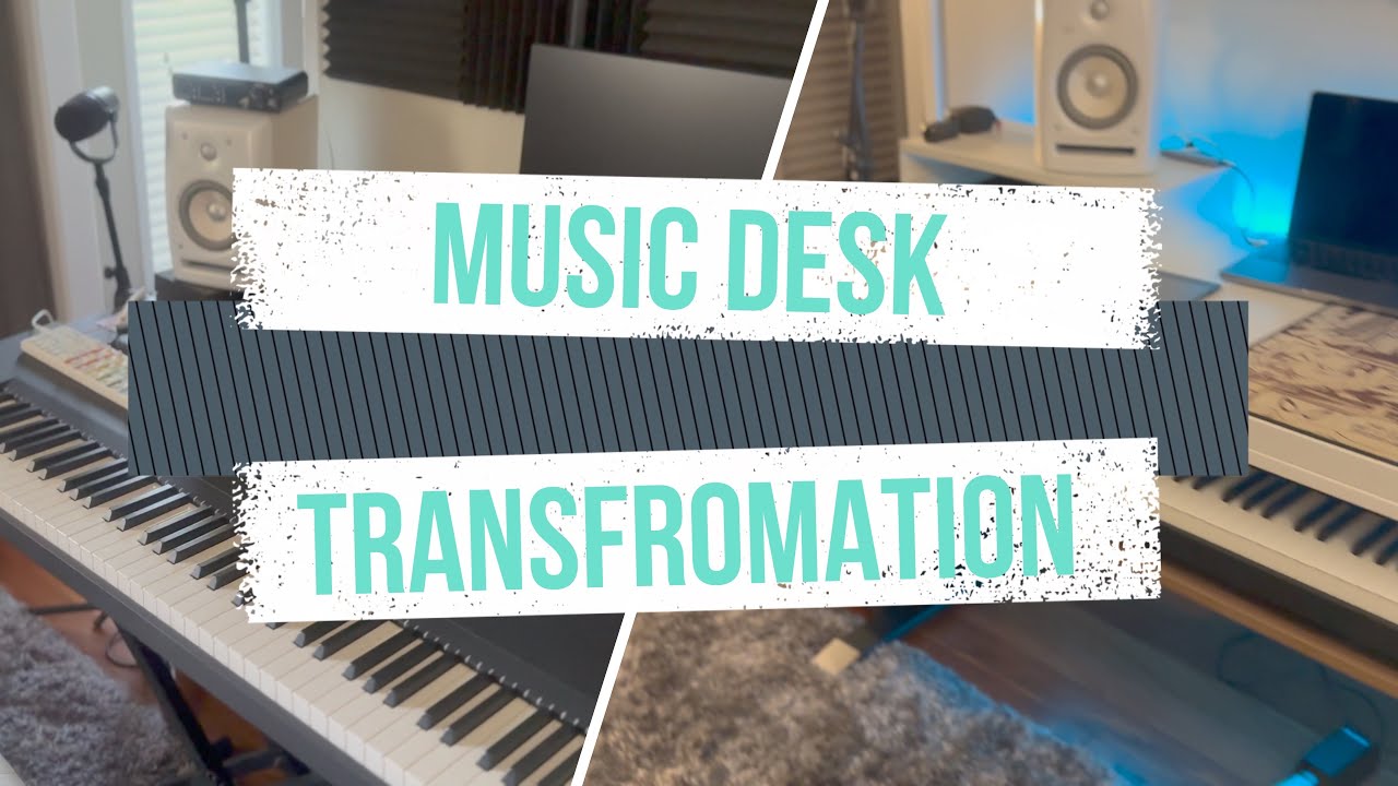 VLOG | Electronic Music Desk with An 88-key Keyboard Tray DIY Project ...