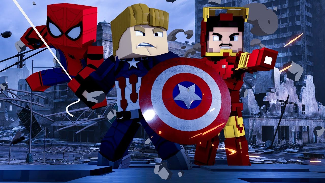Minecraft: AVENGERS - ESCADONA ‹ AMENIC › - YouTube