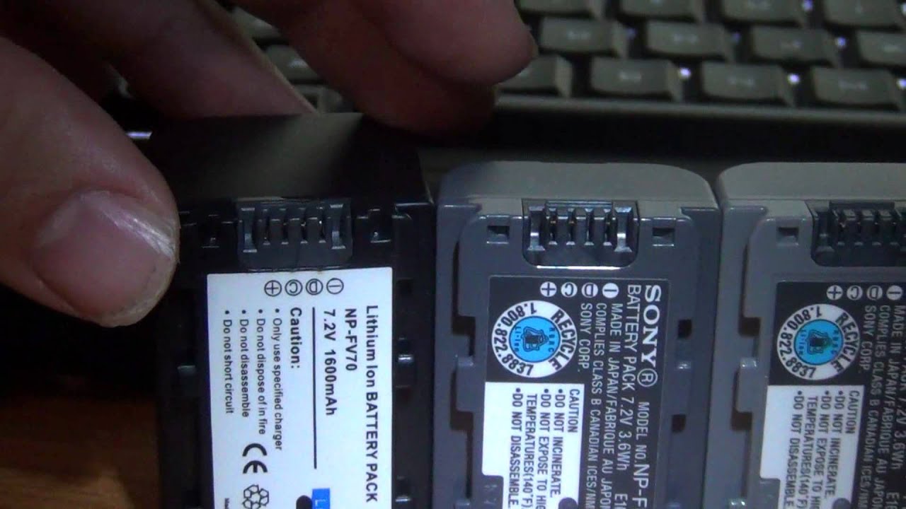 sony V, H, P, series battery take apart Part 2 - YouTube