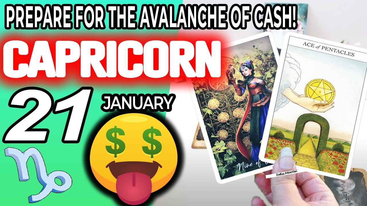 Capricorn ♑️ 🍀PREPARE FOR THE AVALANCHE OF CASH!🤑💲Horoscope for Today JANUARY 21 2023 ♑️ ...