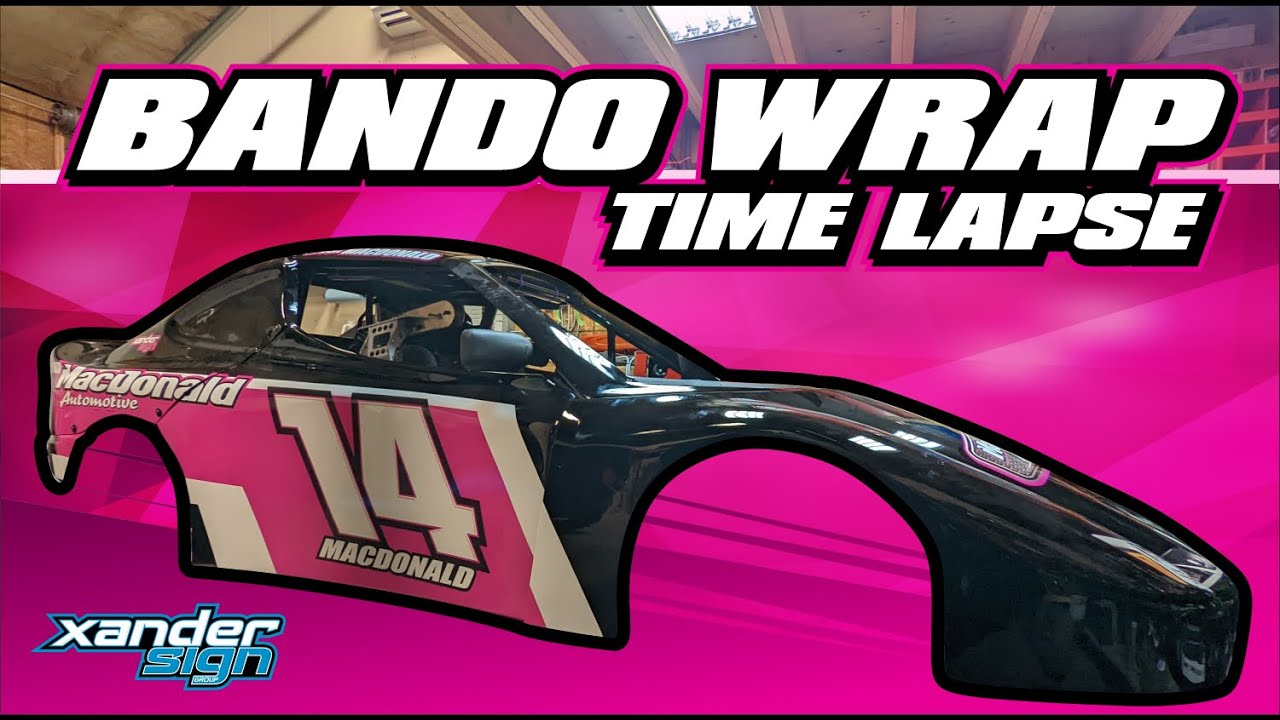 2022 Bandolero Racecar Wrap - Time Lapse - YouTube