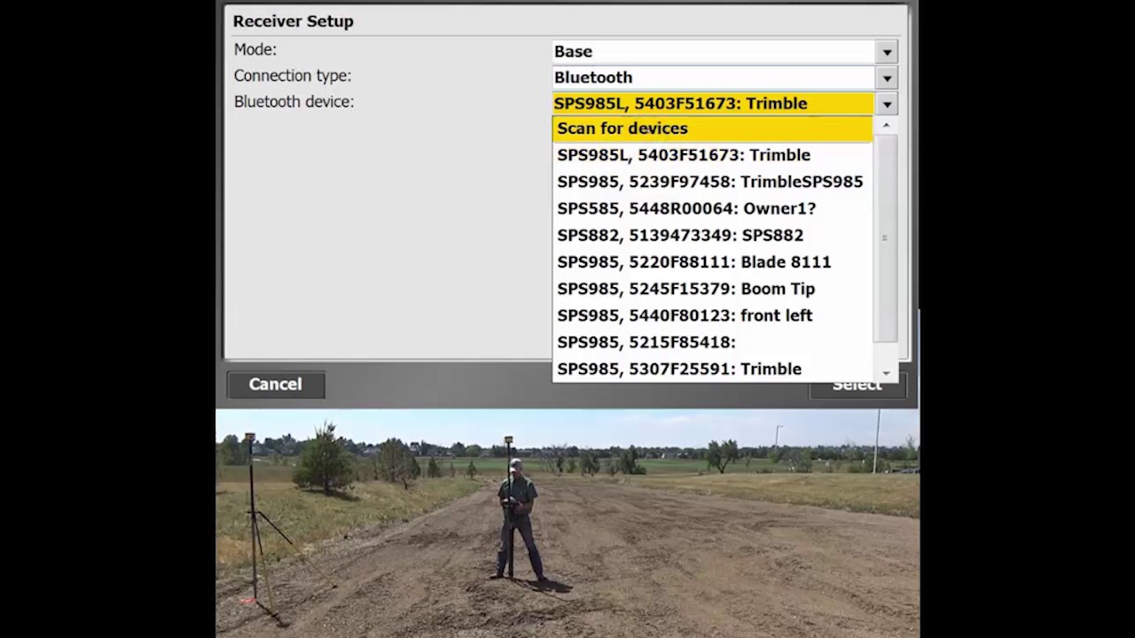 Setting up a SPS585 using Trimble's innovative BaseAnywhere feature in ...