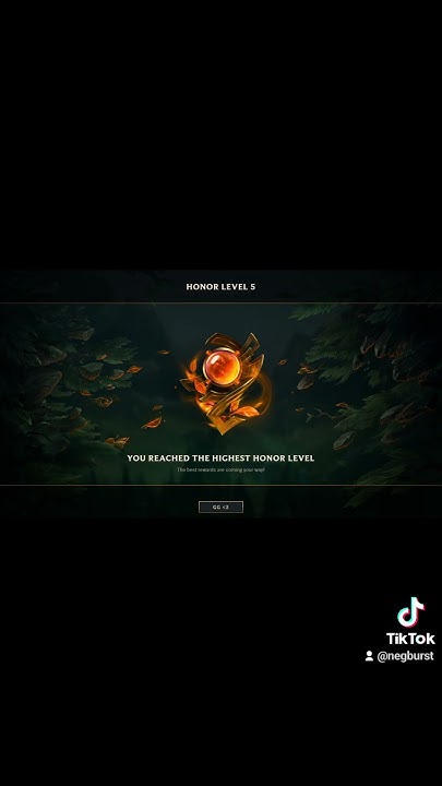 Honor level 5 | league of legends - YouTube
