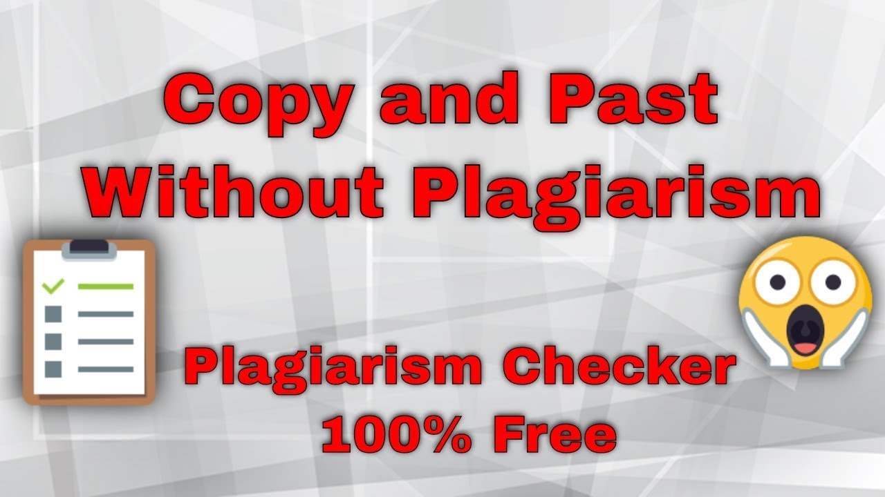 Copy & Paste Without Plagiarism | Plagiarism online checker ...