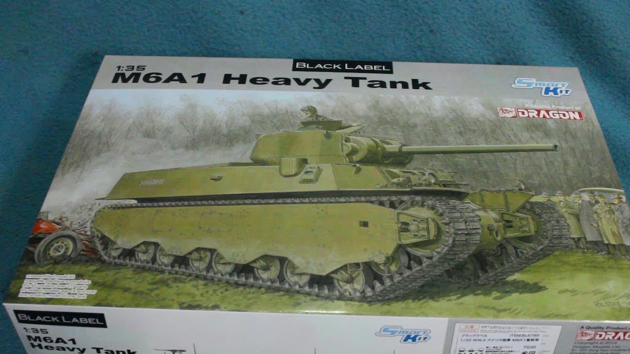 Dragon Black Label M6A1 Heavy Tank In-Box Review - YouTube