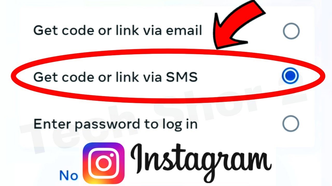 Instagram Not Showing Fix Get code or link via SMS Problem Solve - YouTube