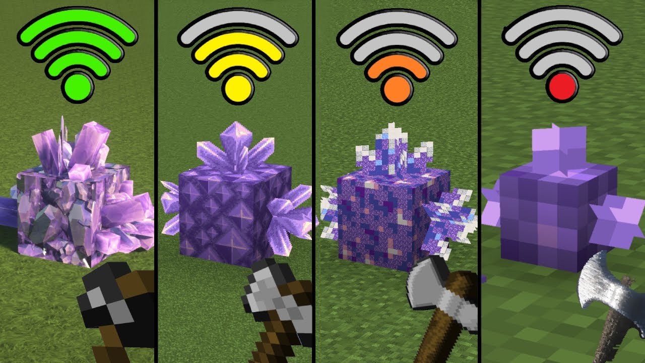 textures with different Wi-Fi in Minecraft - YouTube