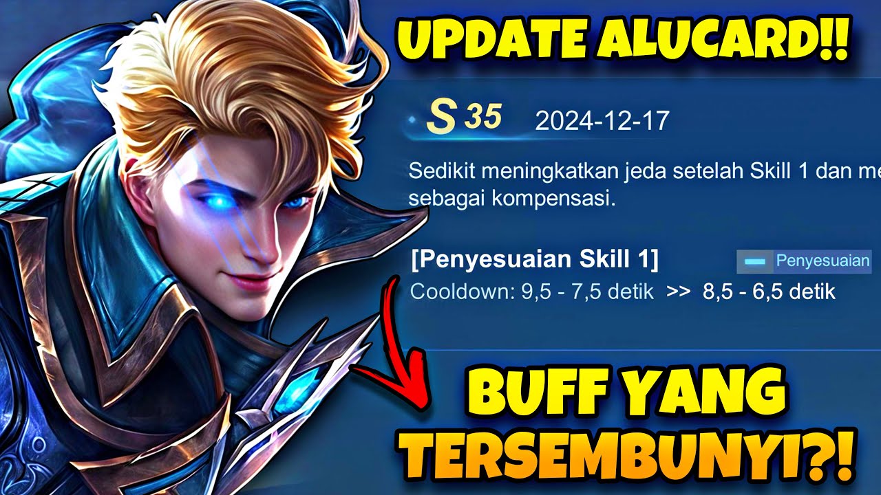 ALUCARD PENYESUAIAN NYATA NYA DI BUFF! PERUBAHAN SKILL 1 ALUCARD TAMBAH ...