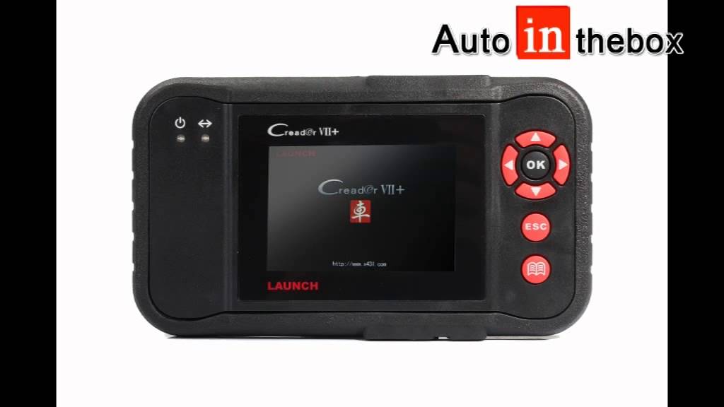 Launch Creader VII OBDII EOBD Code Reader Full System - YouTube