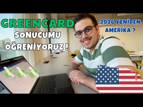 GREEN CARD AÇIKLANMA ANI! Amerika Hayali Vlog, Green Card Sonucum