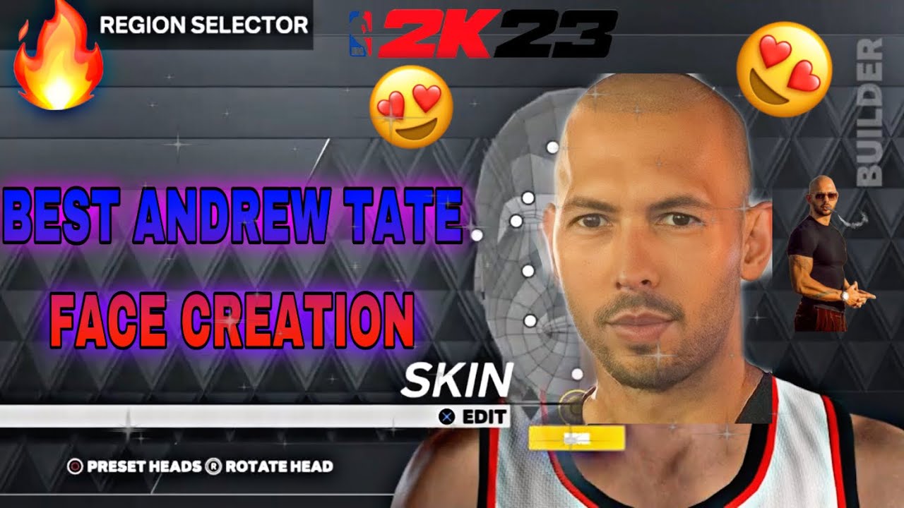 BEST ANDREW TATE FACE CREATION IN NBA2K26 - YouTube