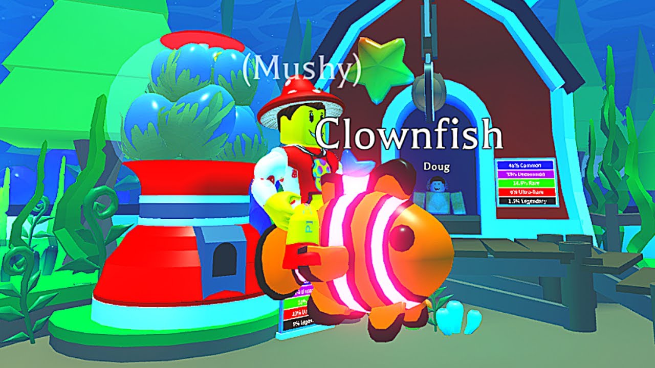 Making our FIRST EVER MEGA NEON CLOWNFISH 🐠– Ocean Egg Update Adopt Me ...