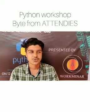 Testimonials- Python Programming Workshop - YouTube