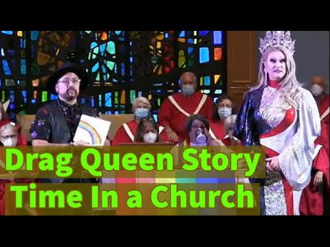 Drag Queen Pastor Leads Story Time in a Church for Pride Month - YouTube