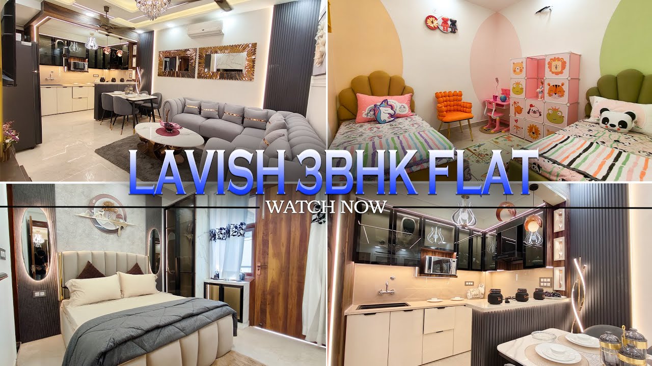 😍 1000 GAJ की society मैं 3Bhk Flat With Kid Room के साथ | 3Bhk Builder ...