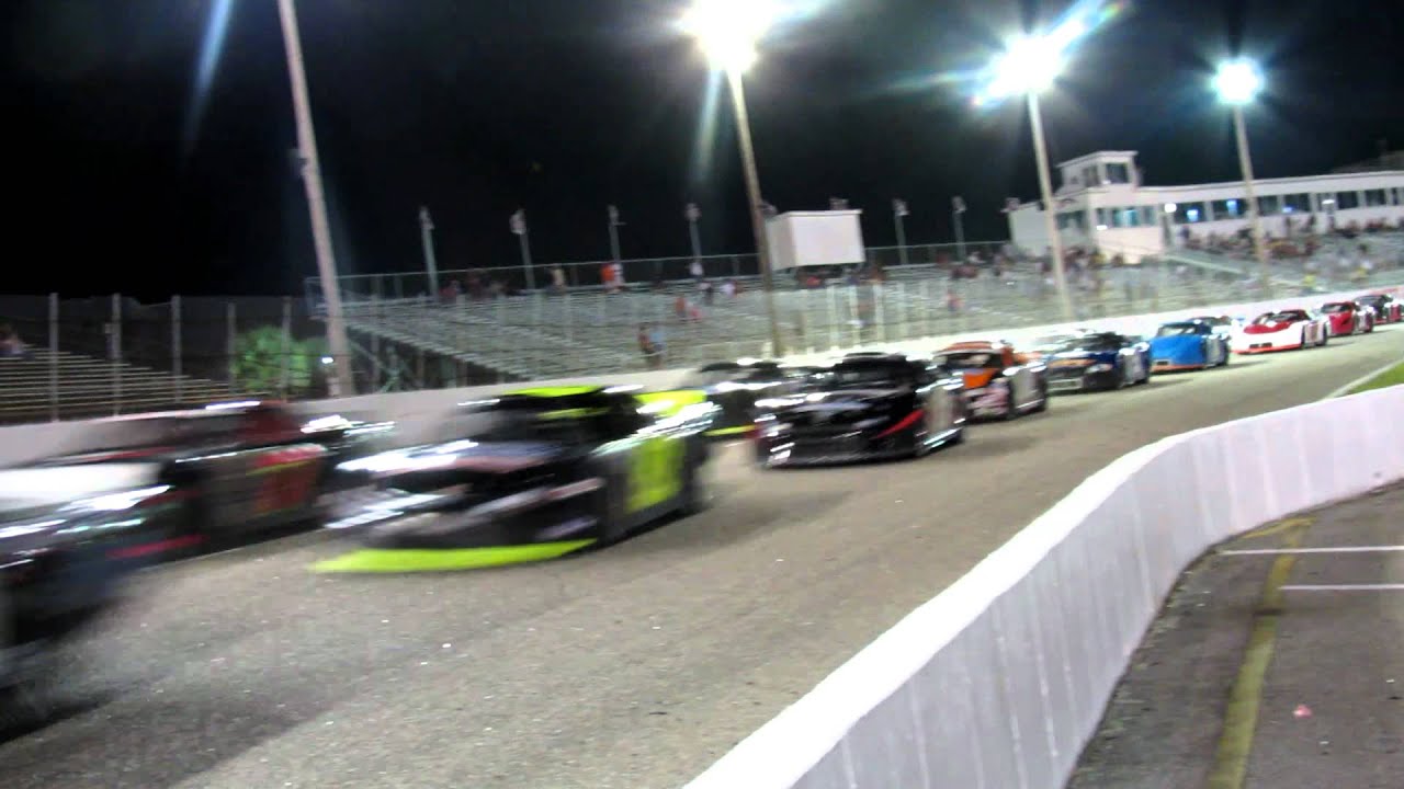 Late Model Race Start Myrtle Beach Speedway Nascar Whelen Race 8-2-2012 ...