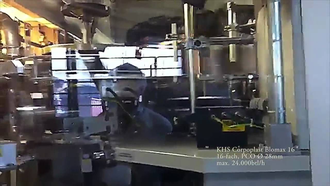PET Blow molding maschine KHS Corpoplast BLOWMAX 16 Blassmaschine - YouTube