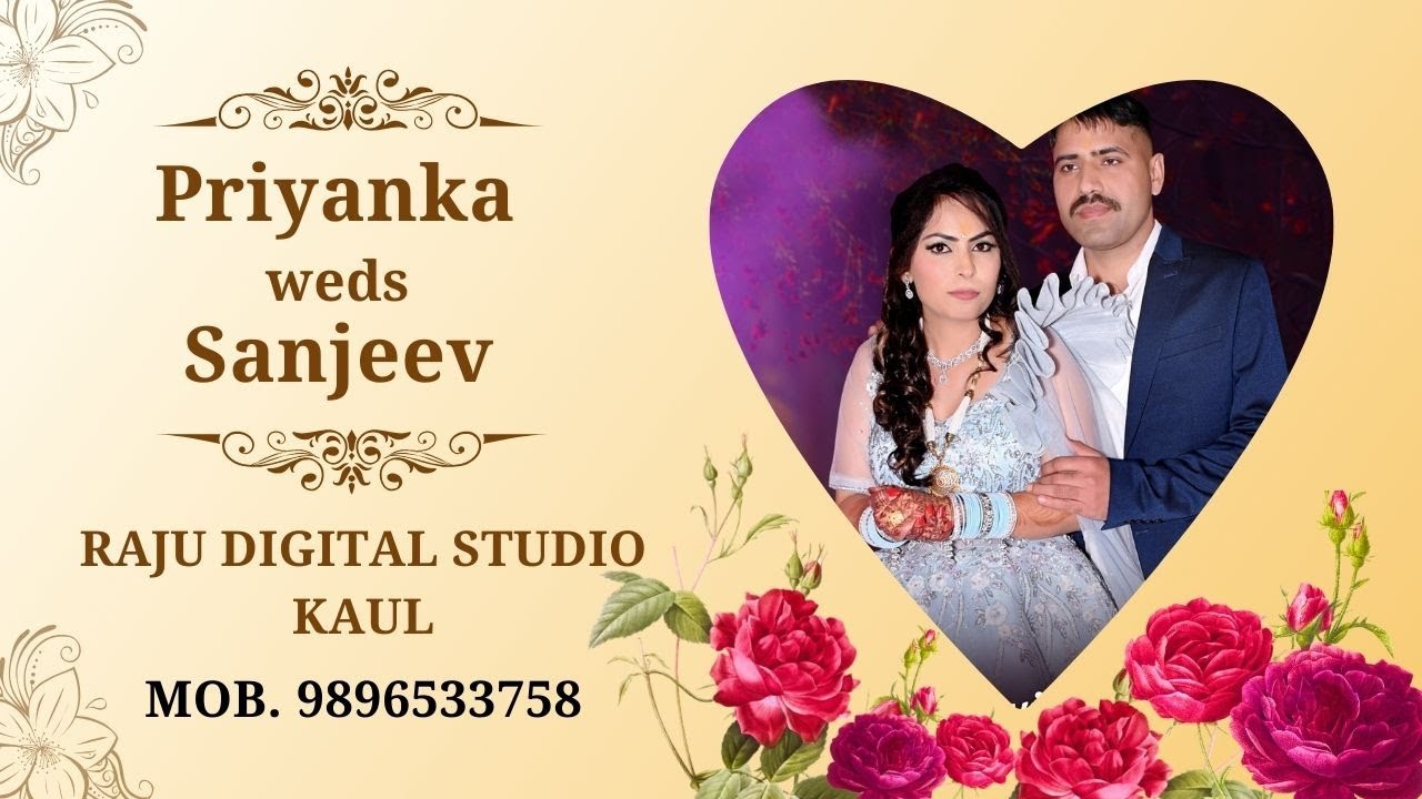 Priyanka weds Sanjeev, Raju Studio Kaur, M. 9896533758 - YouTube