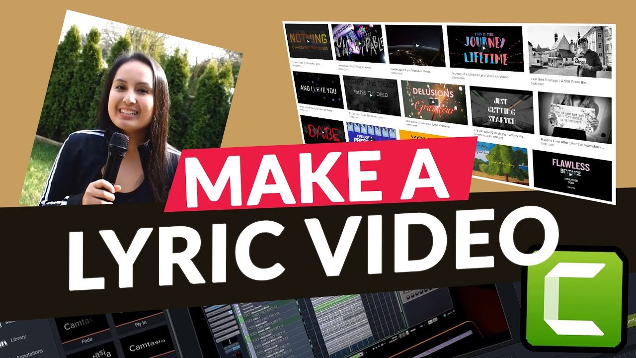 How to Make a Lyric Video in Camtasia // Step-by-Step Tutorial 🎞️ - YouTube