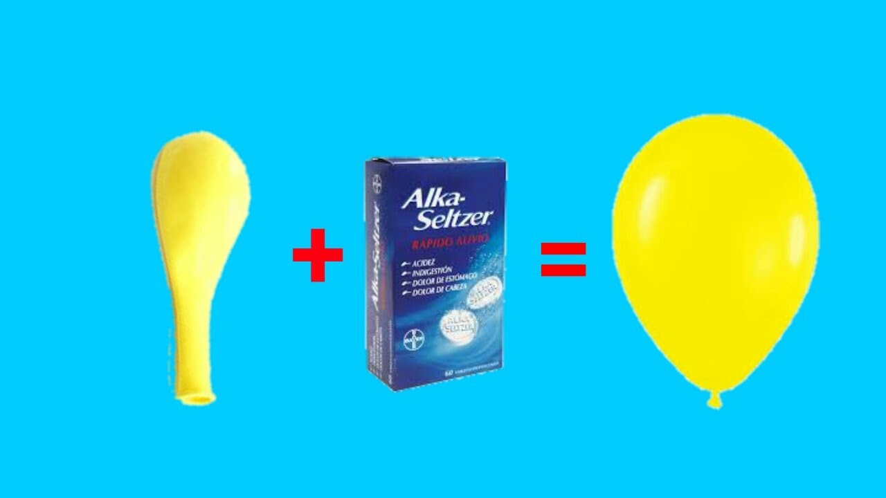 Como inflar un globo sin soplar le | experimento sencillo - YouTube