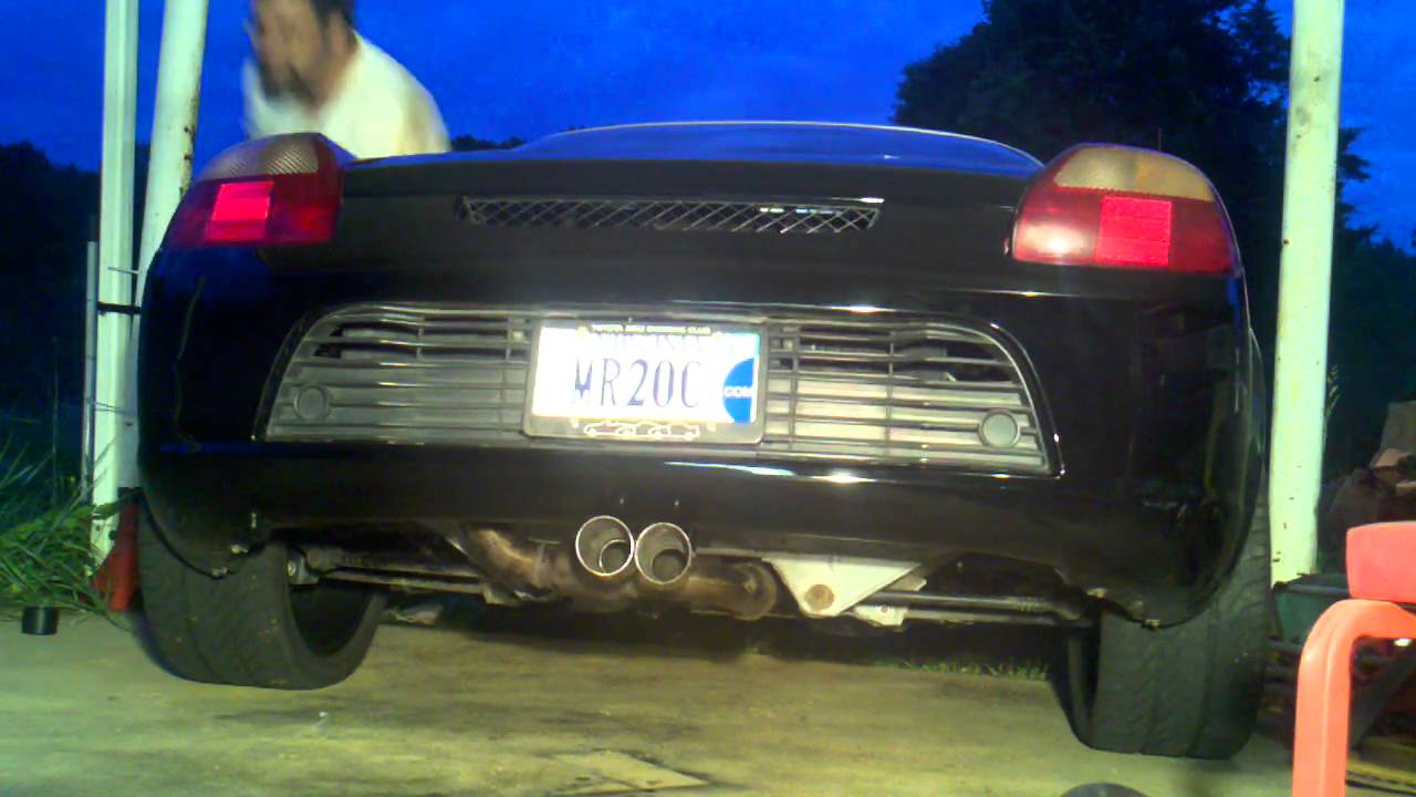 Toyota MR2 Spyder Che Lotus Style Center Exit Exhaust - YouTube