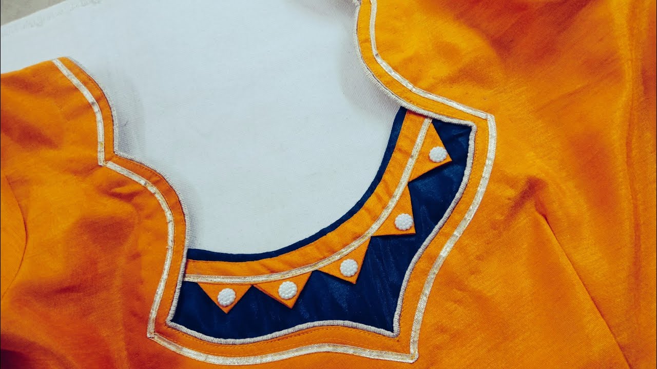 ब्लाउज बैक नेक डिजाईन बहुत सुन्दर डिजाईन / blouse back neck design ...
