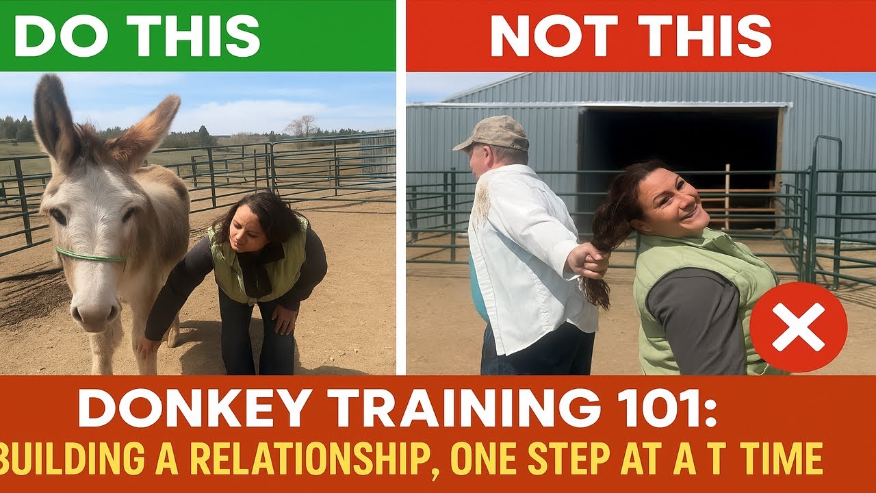 Donkey Training 101: Building a Relationship, One Step at a Time - YouTube