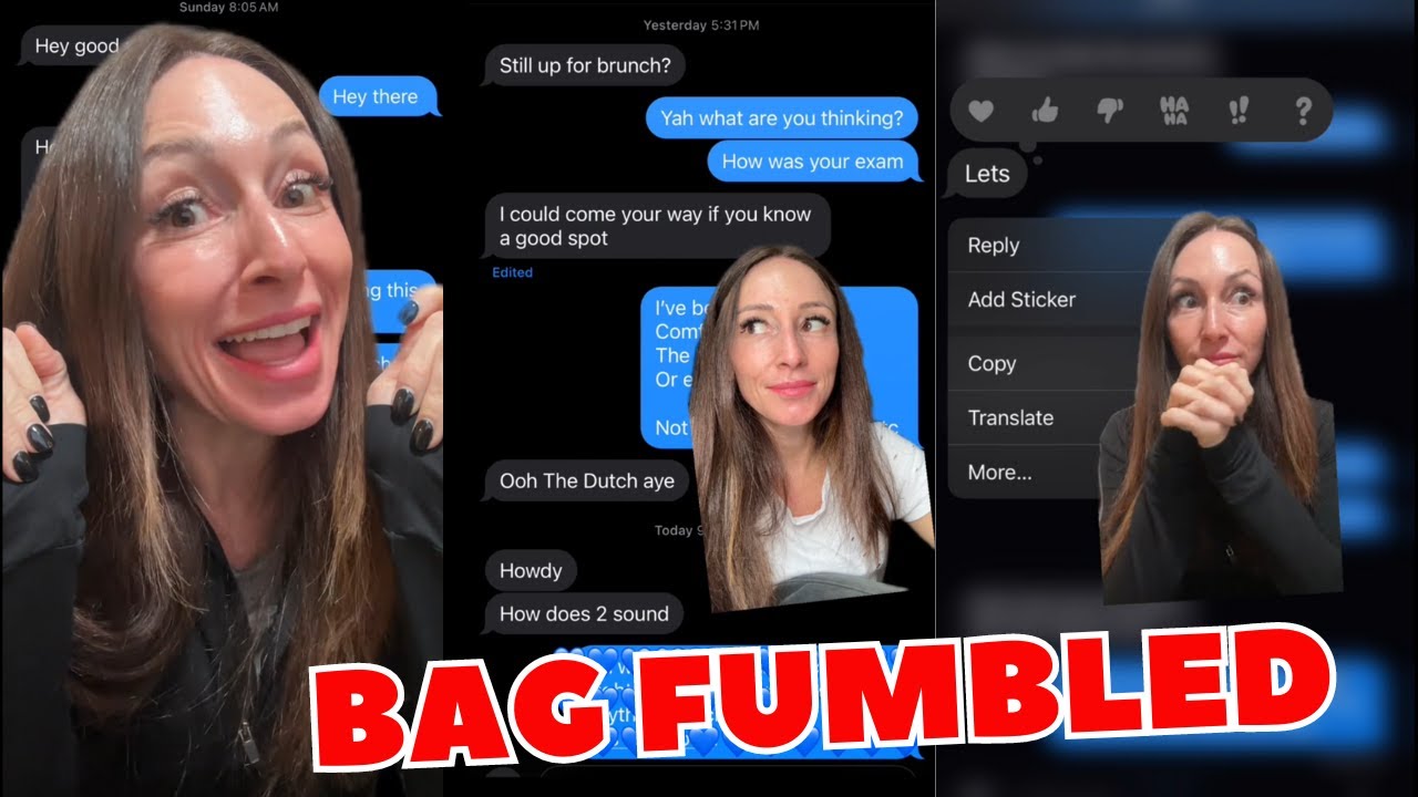 TikToker can't see how she FUMBLED the BAG | Text Receipts - YouTube