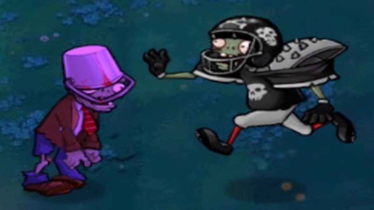 1 Buckethead Zombie vs 1 Giga-Football Zombie FIGHT // Plants vs ...