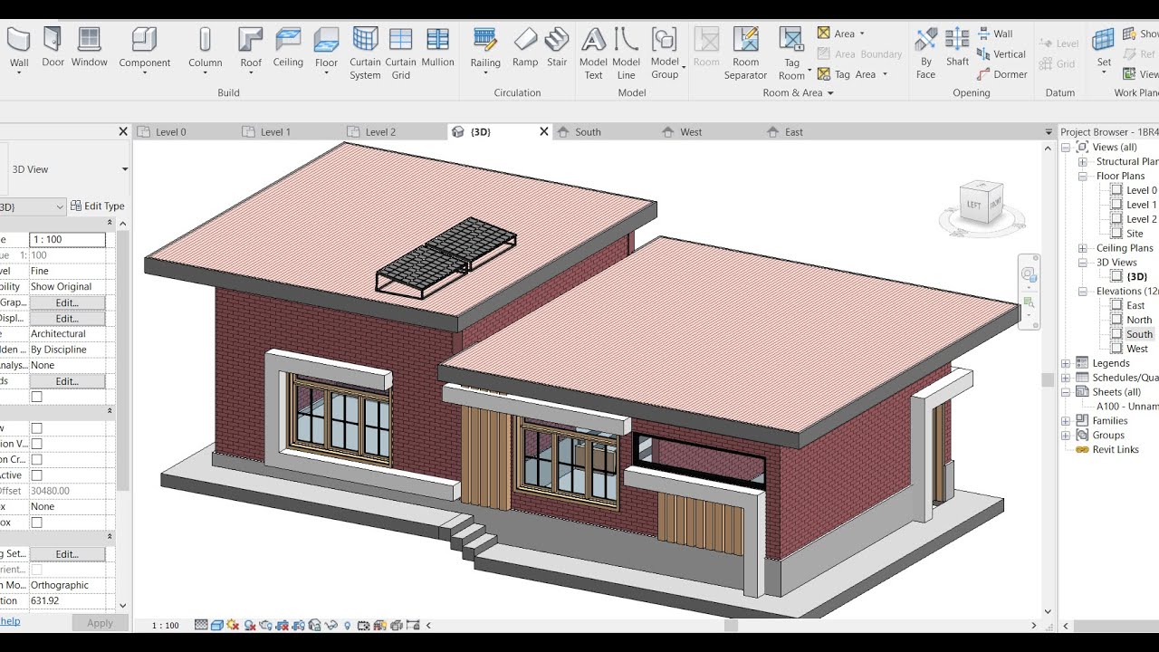 How to draw a complete house in Revit part 1/2 [project#5] - YouTube