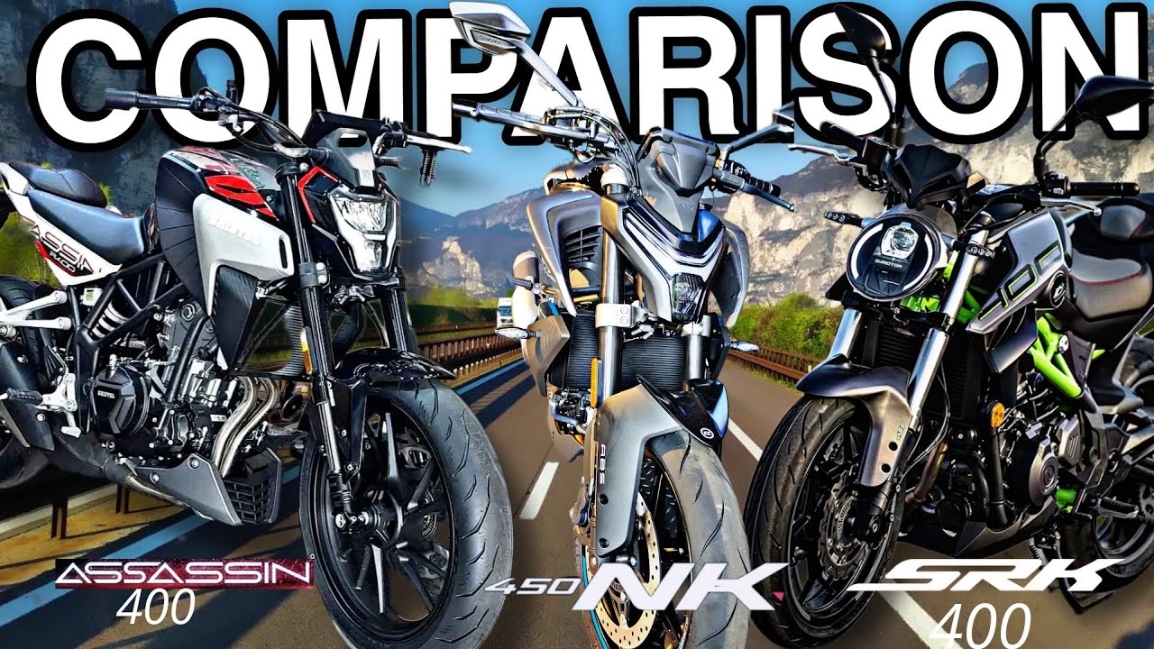 2024 CfMoto 450 NK vs QJ SRK 400 vs Bristol Assassin 400 - Full ...