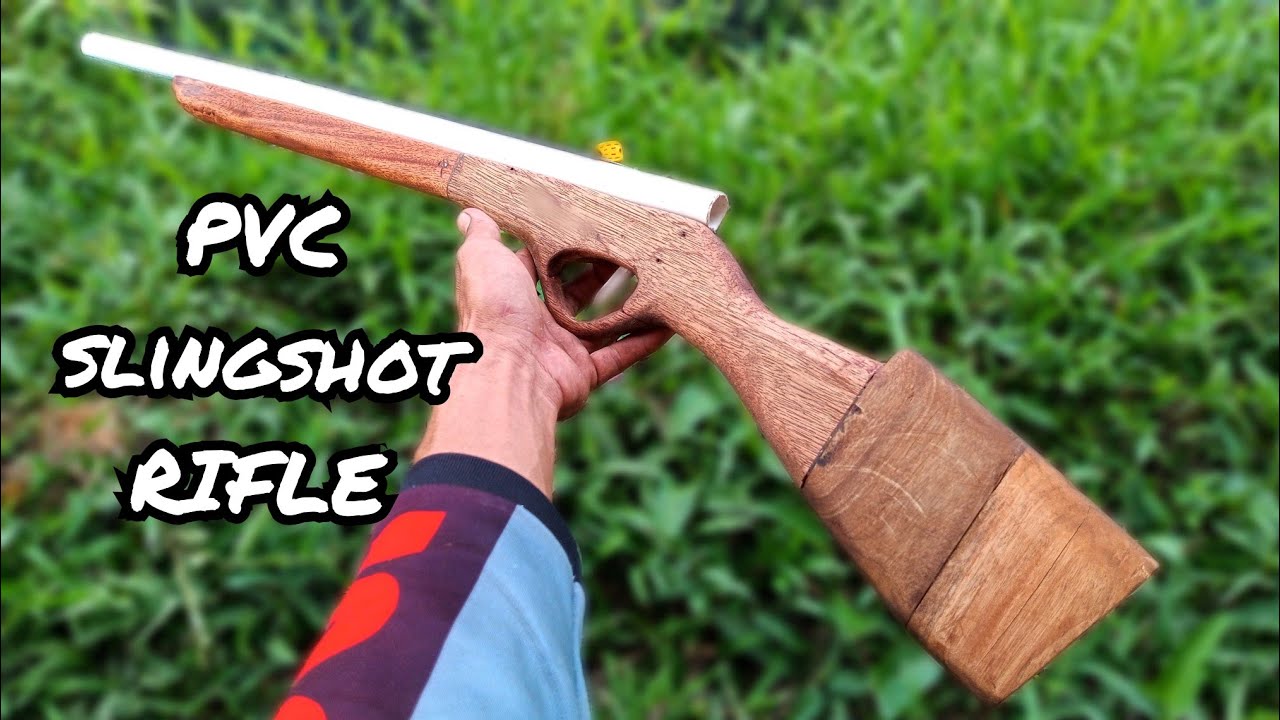 PVC slingshot RIFLE EASY TO CREATE | DIY slingshot - YouTube