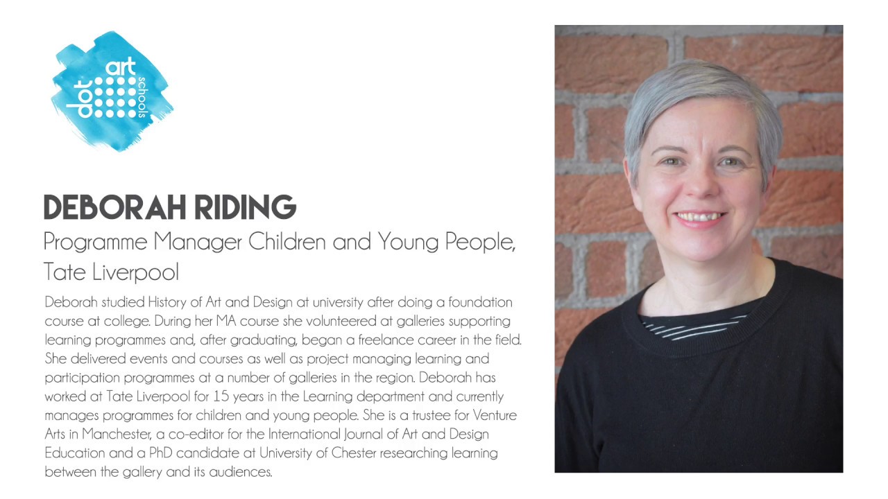 dot art Schools / Tate Exchange / Deborah Riding Talk - YouTube